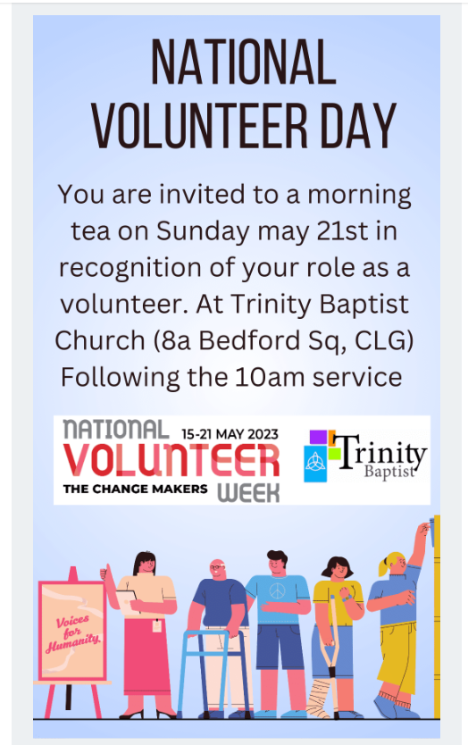 Why does volunteering matter? | trinity baptist church